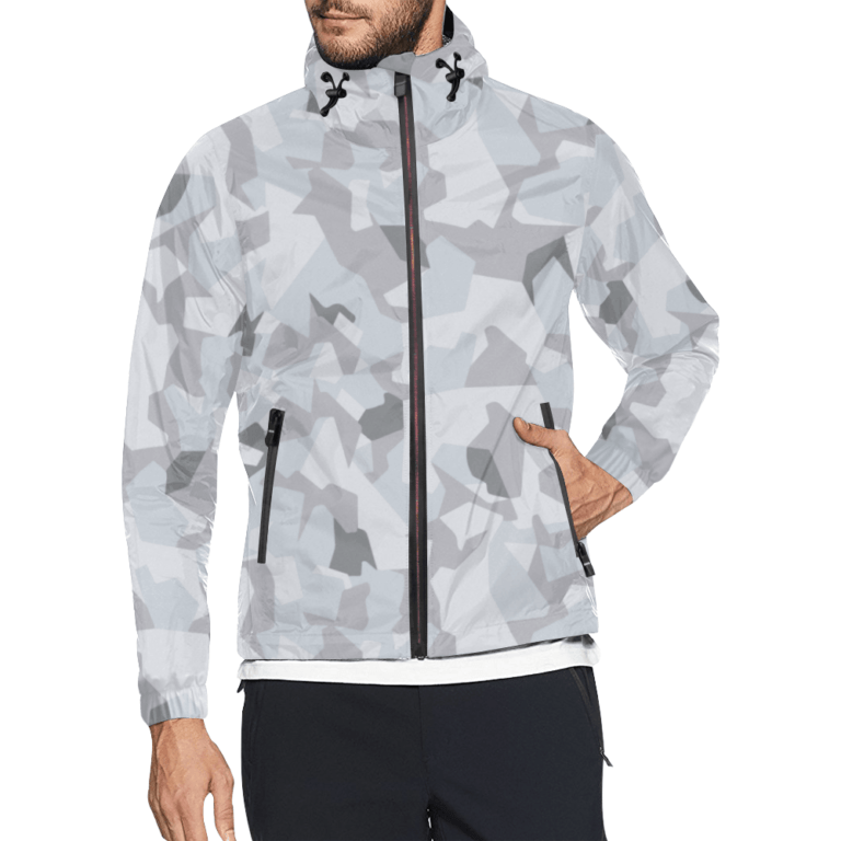 Swedish M90 Winter Camouflage Windbreaker for Men | Mega Camo