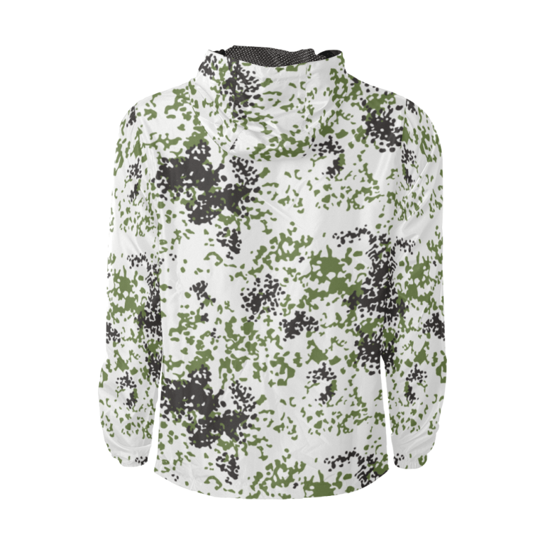 Snow Flecktarn Schneetarn Fleck camouflage Windbreaker for Men | Mega Camo