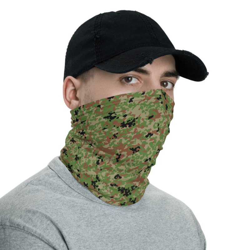 Japanese JSDF Jietai Camouflage Neck Gaiter | Mega Camo