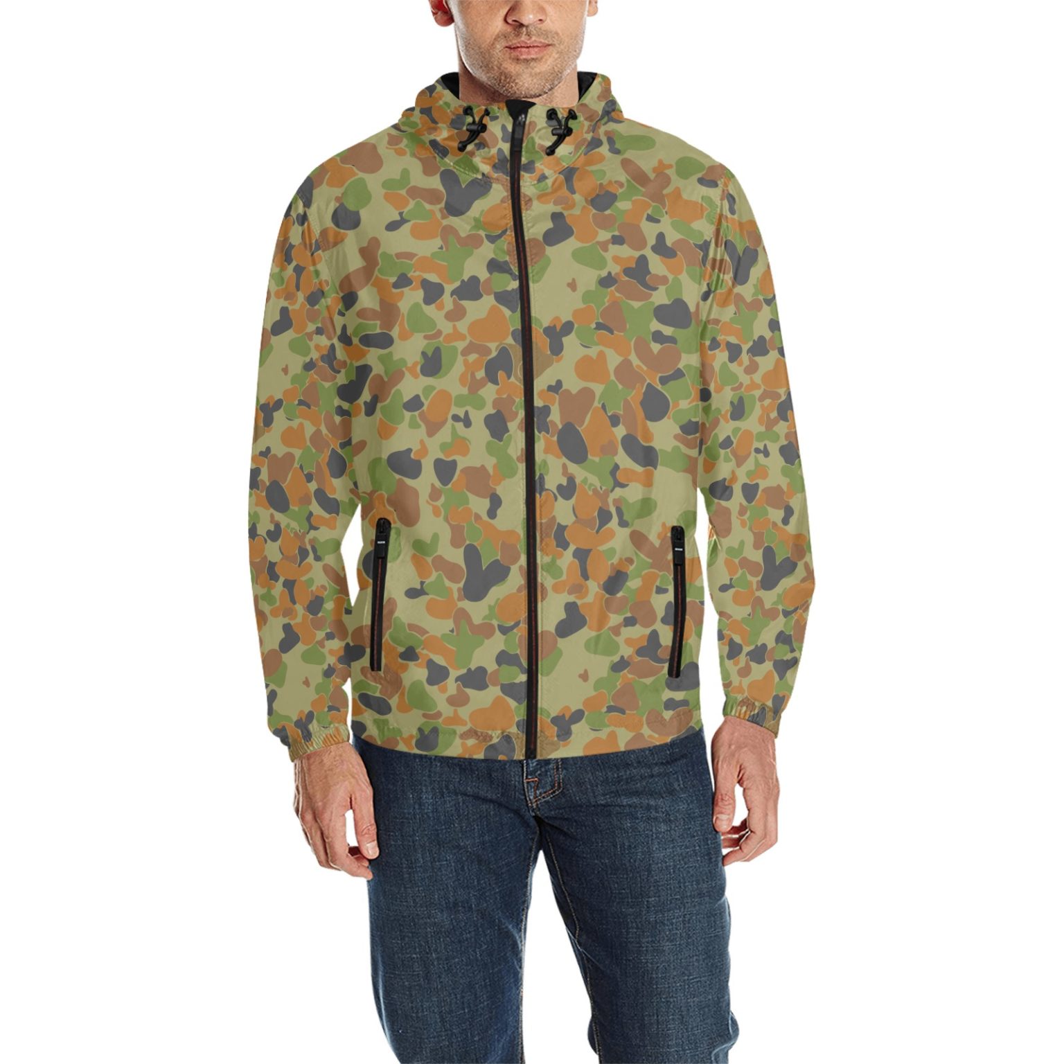 AUSCAM DPCU camouflage Windbreaker for Men | Mega Camo
