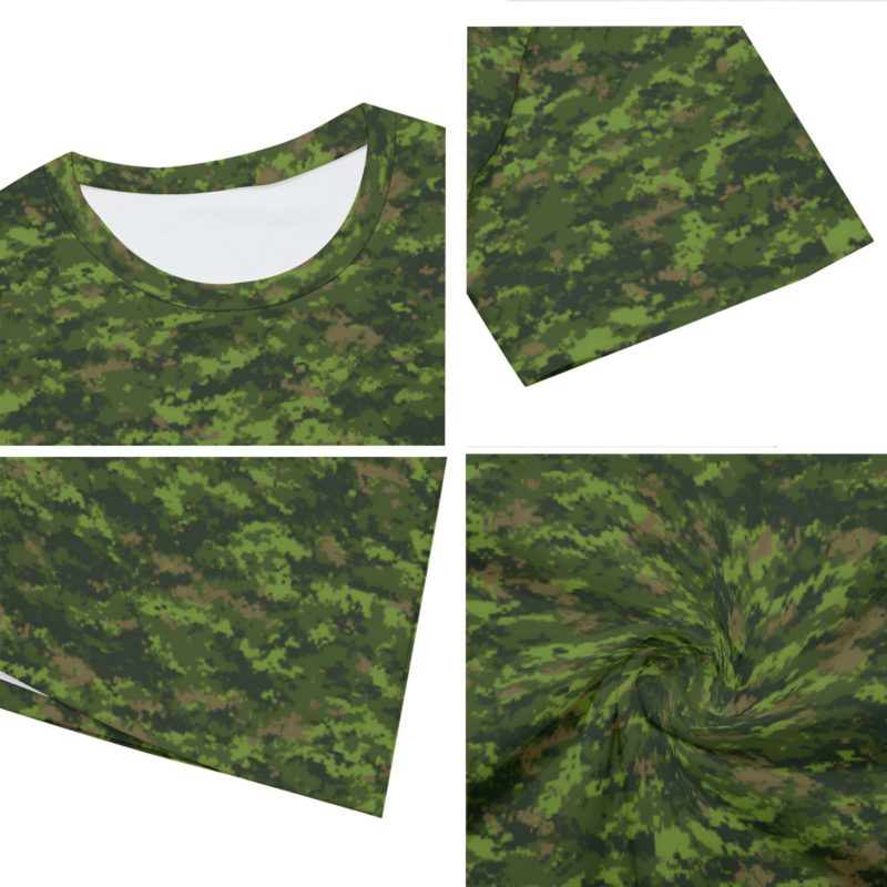 Canadian CADPAT v1 Woodland Digital Camouflage O-Neck T-Shirt | 190GSM ...