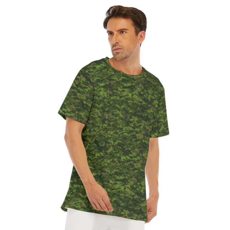 Canadian CADPAT v1 Woodland Digital Camouflage O-Neck T-Shirt | 190GSM ...