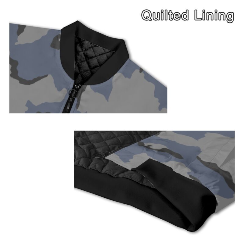 Kuwait Desert Coffee Stain Camouflage Quilted Bomber Jacket. | Mega Camo