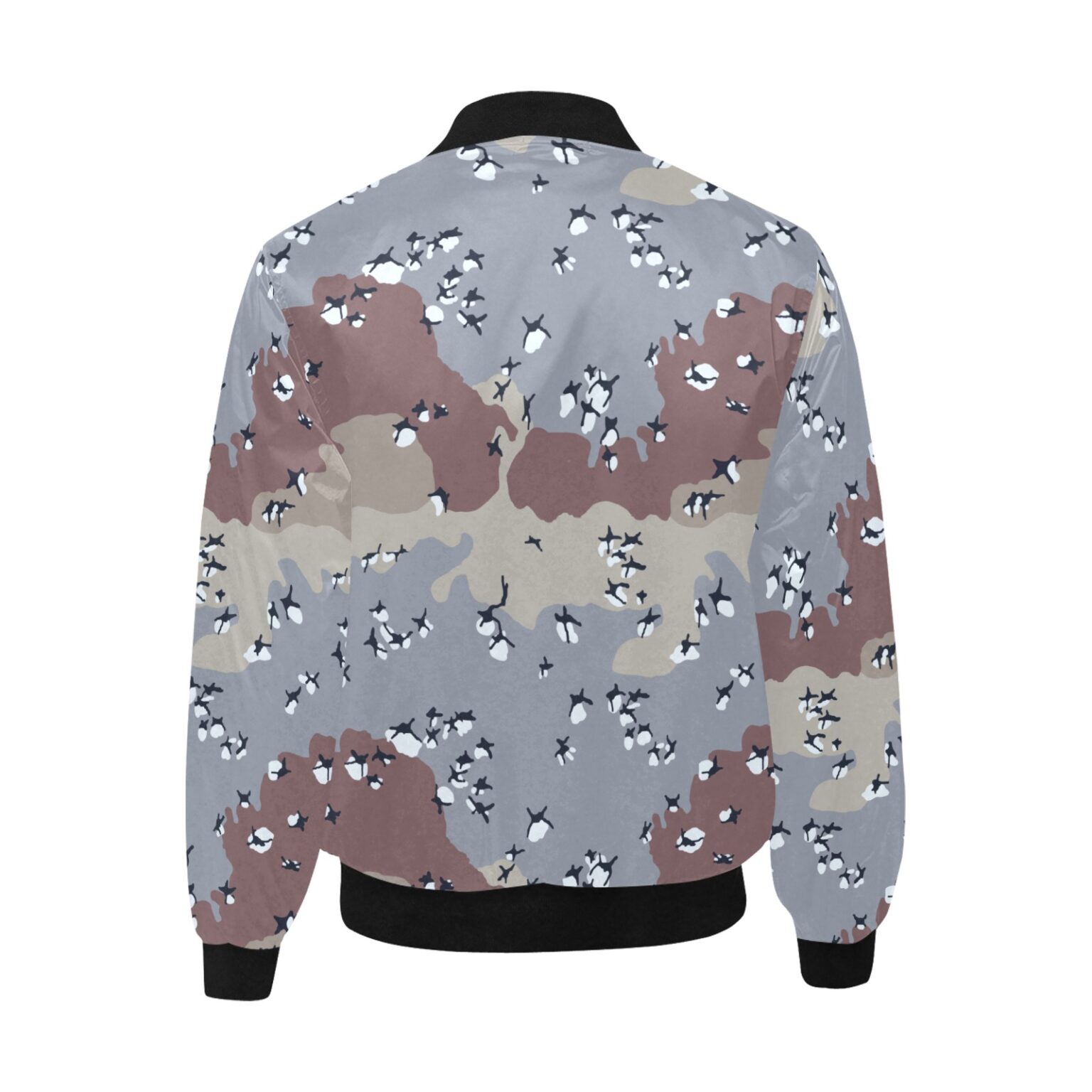 Libyan Barbed Wire v1 Camouflage Quilted Bomber Jacket. | Mega Camo