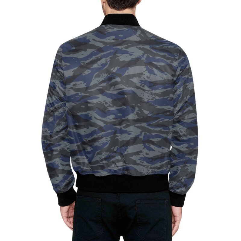 Greek Air Force Lizard v1 Camouflage Quilted Bomber Jacket. | Mega Camo
